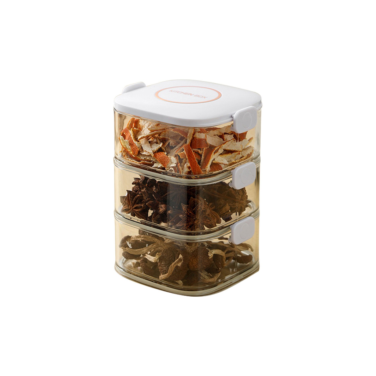Modular Condiment Rack with Sealed Jars - 12-Pod Spice Organization ...